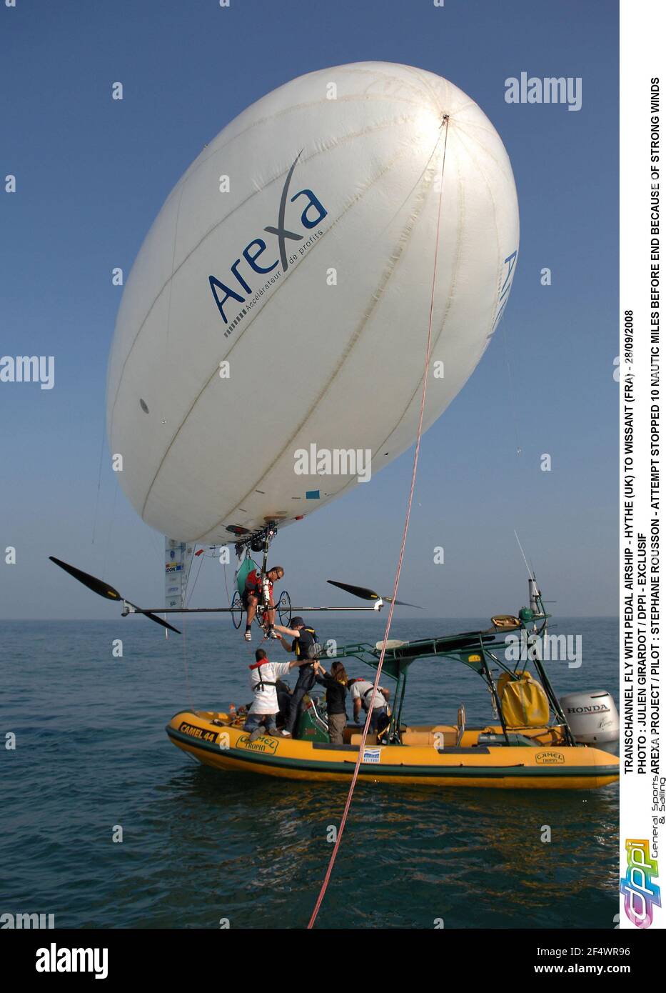 TRANSCHANNEL FLY WITH PEDAL AIRSHIP - HYTHE (UK) TO WISSANT (FRA) - 28 ...