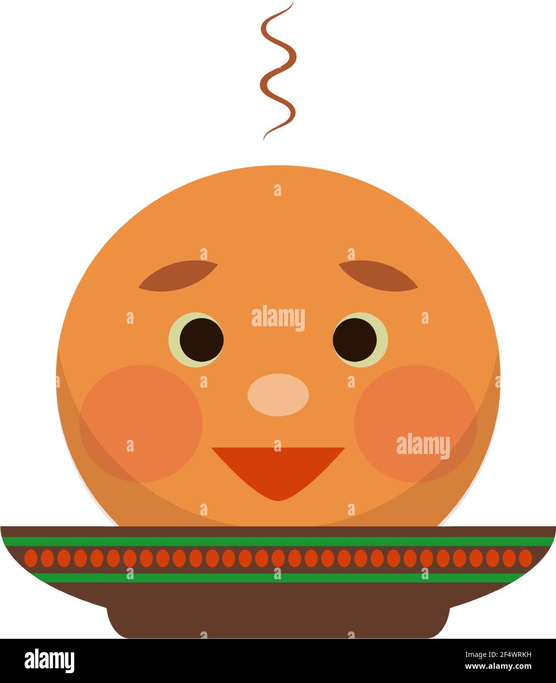 Small round loaf or bun vector isolated on white Stock Vector Image ...