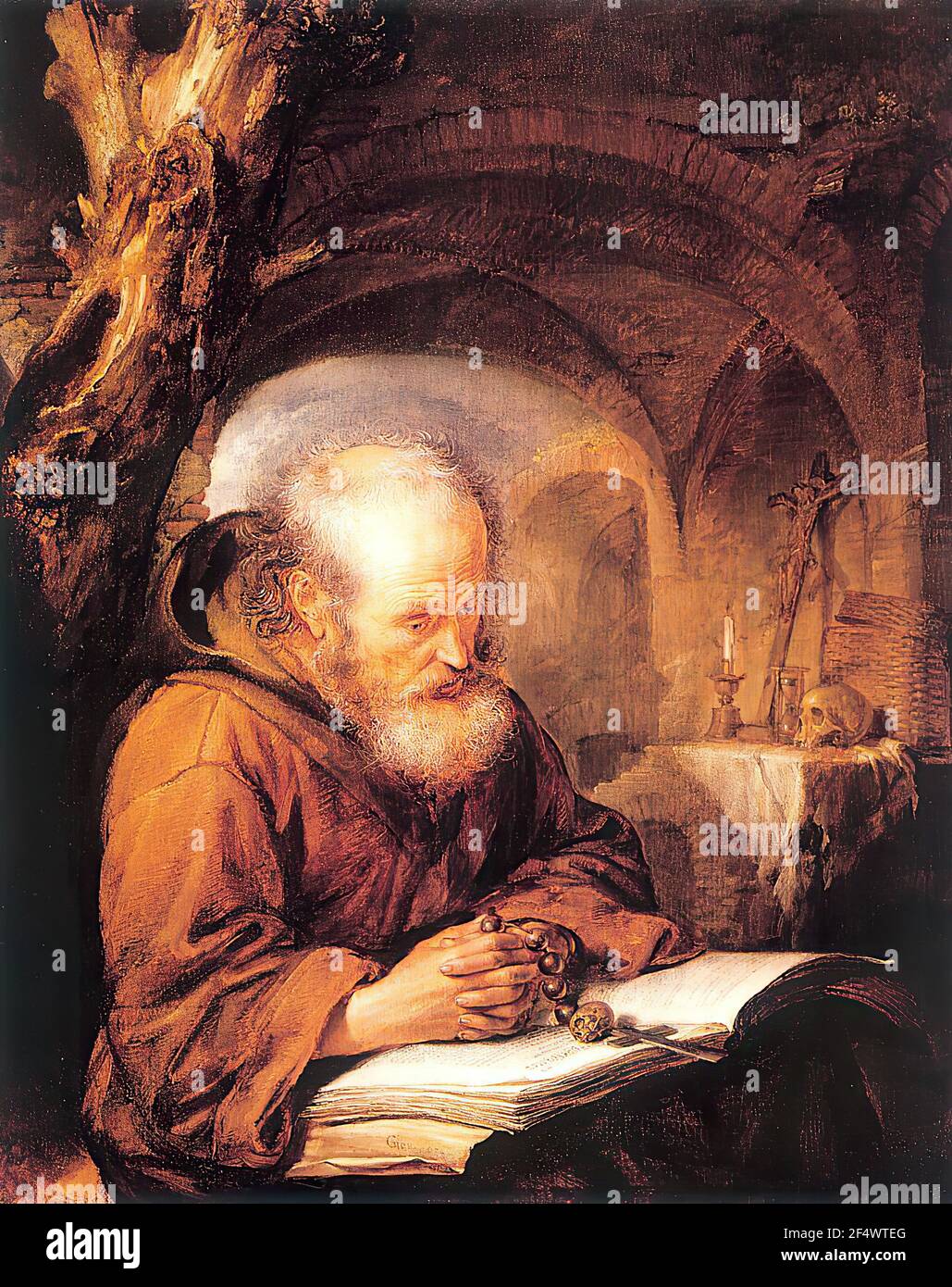 Hermit praying hi-res stock photography and images - Alamy