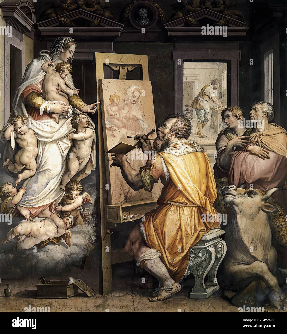 St Luke Drawing The Virgin Gossaert