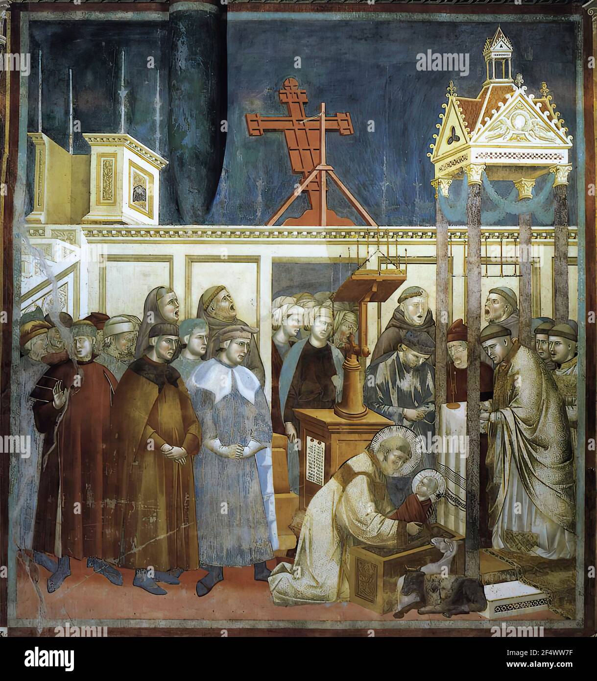 Giotto di Bondone - St Francis Assisi Preparing Christmas Crib Grecchio ...