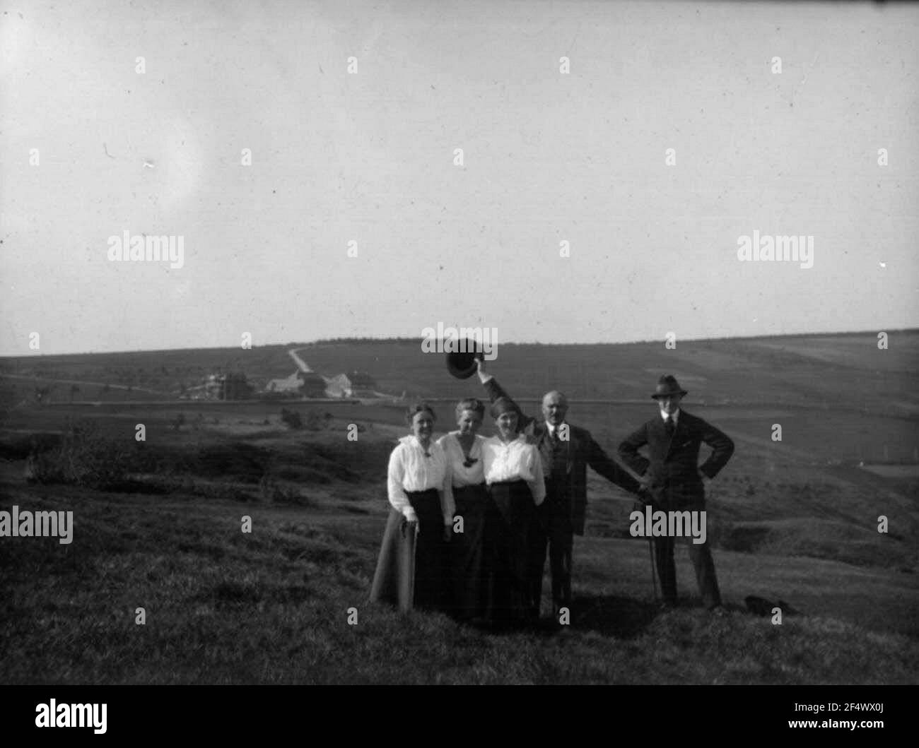 Industrial landscape scene trees Black and White Stock Photos & Images ...