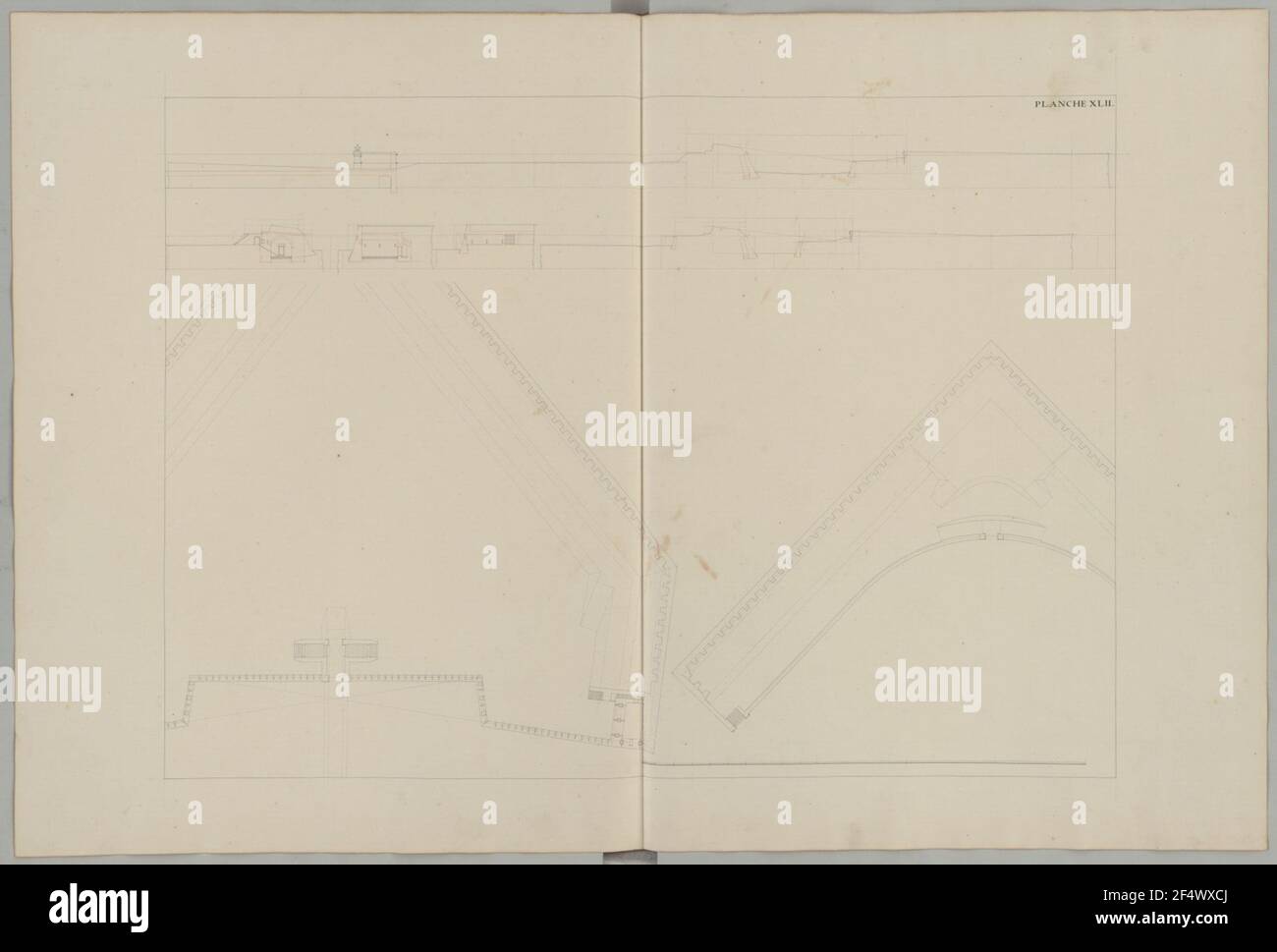 Fortress construction, ideal design, bastionian attachment, floor plans ...