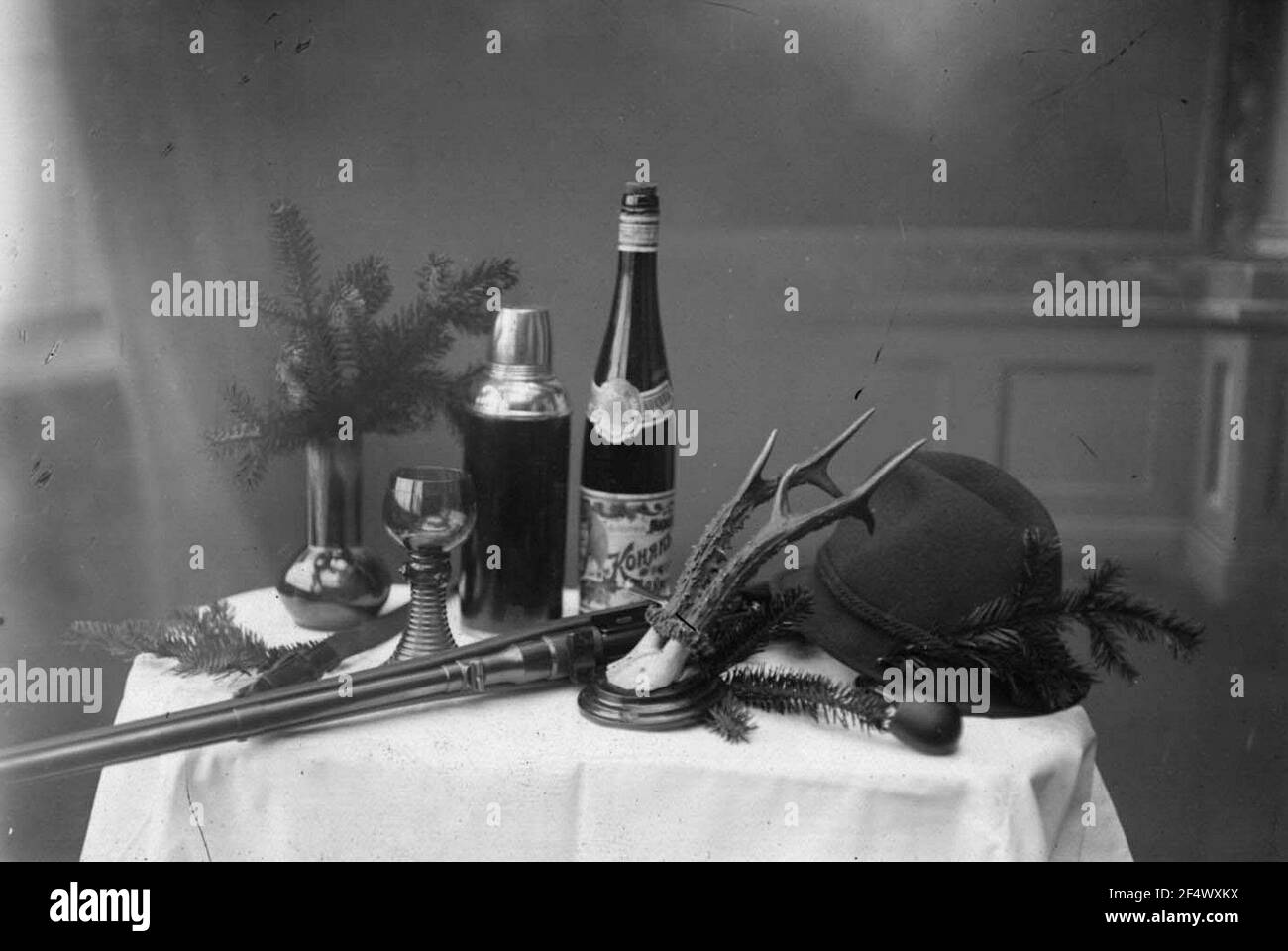 Hunting for skins Black and White Stock Photos & Images - Alamy