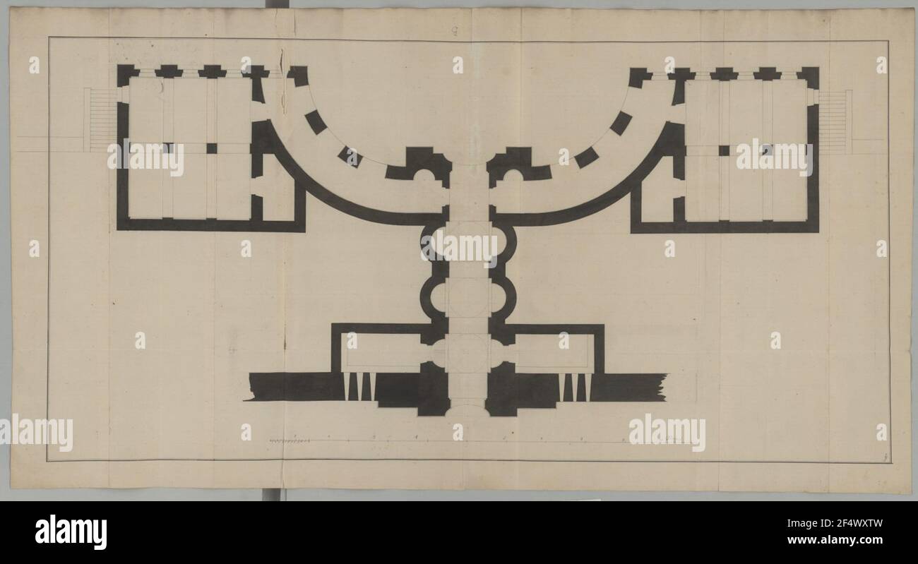 Wesel, Berliner Gate, 3rd draft variant, floor plan Stock Photo - Alamy
