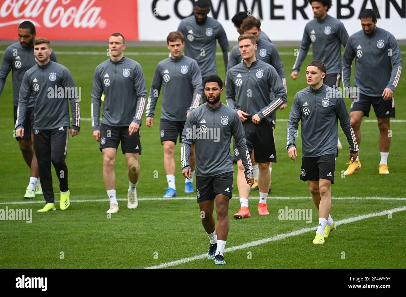 Duesseldorf, Germany. 23rd Mar, 2021. Football: National team before ...