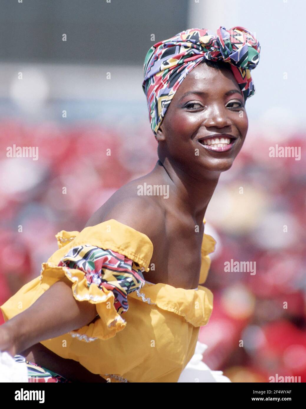 Caribbean carnival dancer performing Stock Photo - Alamy