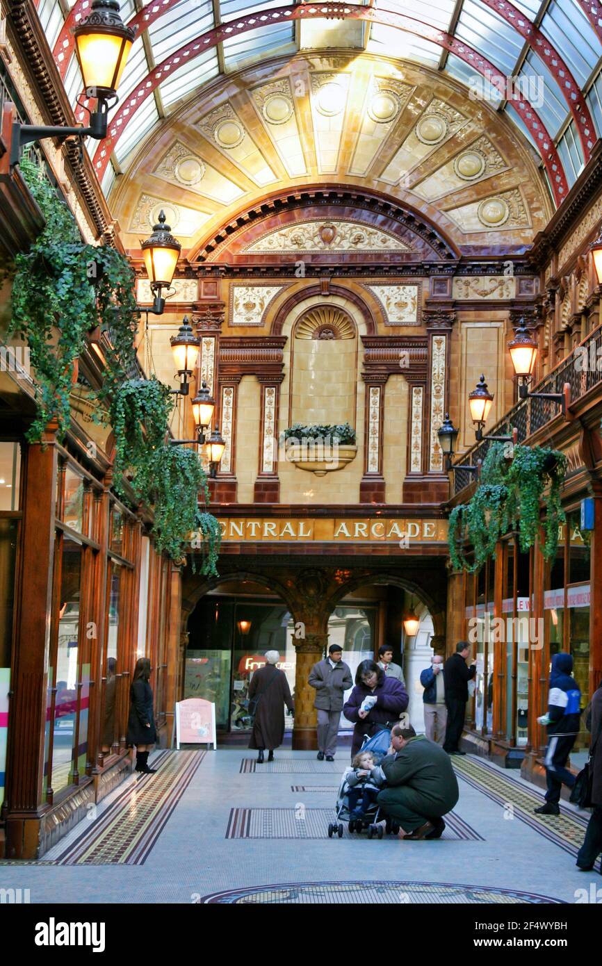 The historic Central Arcade in Newcastle upon Tyne, England Stock Photo ...