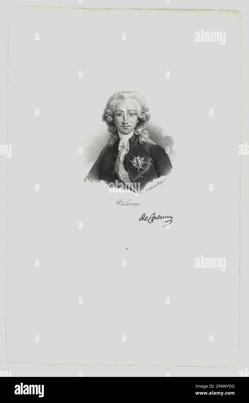 Portrait of Charles Alexandre de Calonne Stock Photo - Alamy