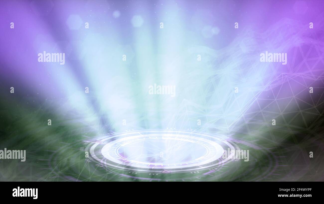 cg abstract 3D rendering, Neon cyberpunk portal background Stock Photo ...