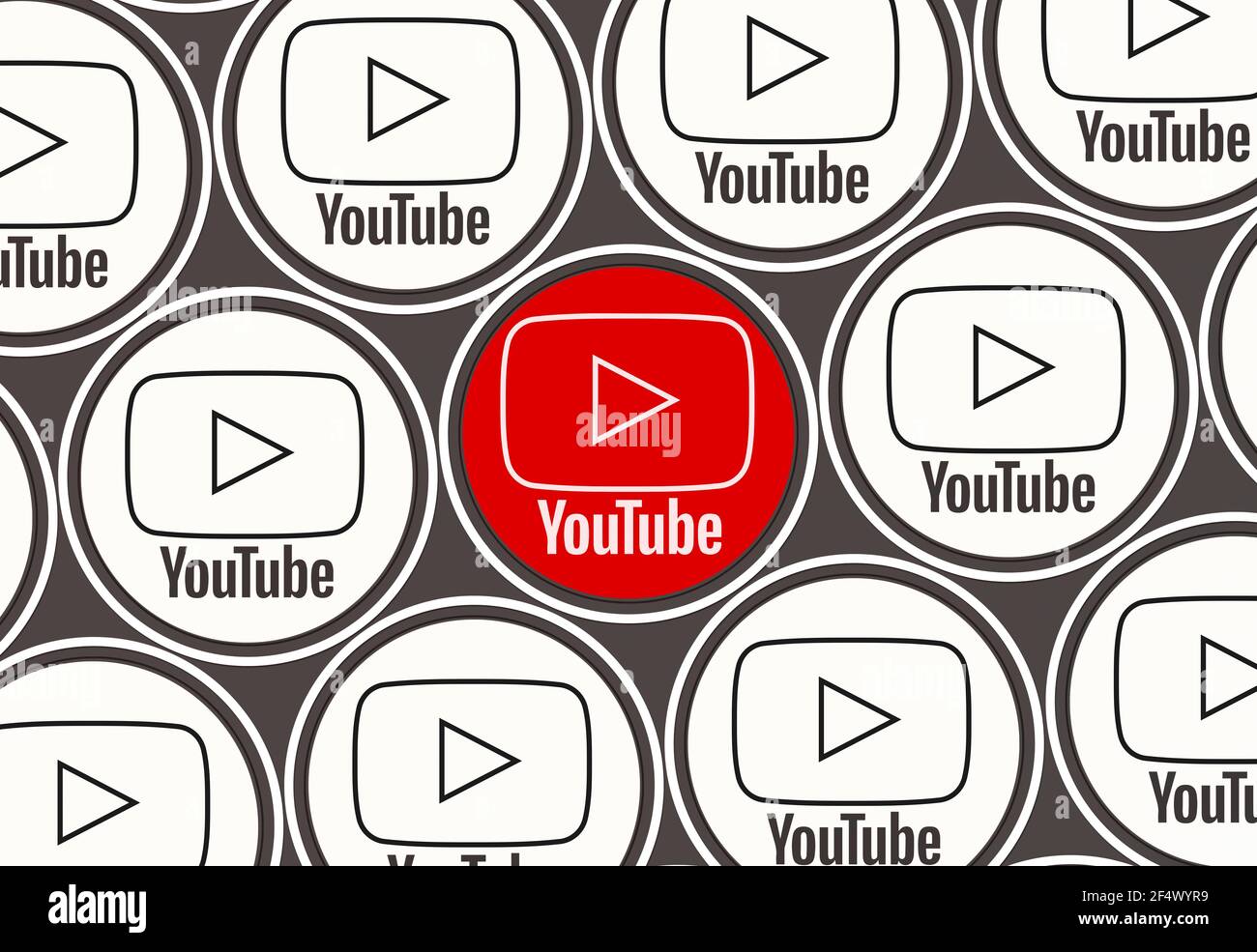 Youtube, Youtube Icon, 3d Render Photo Stock Photo - Alamy
