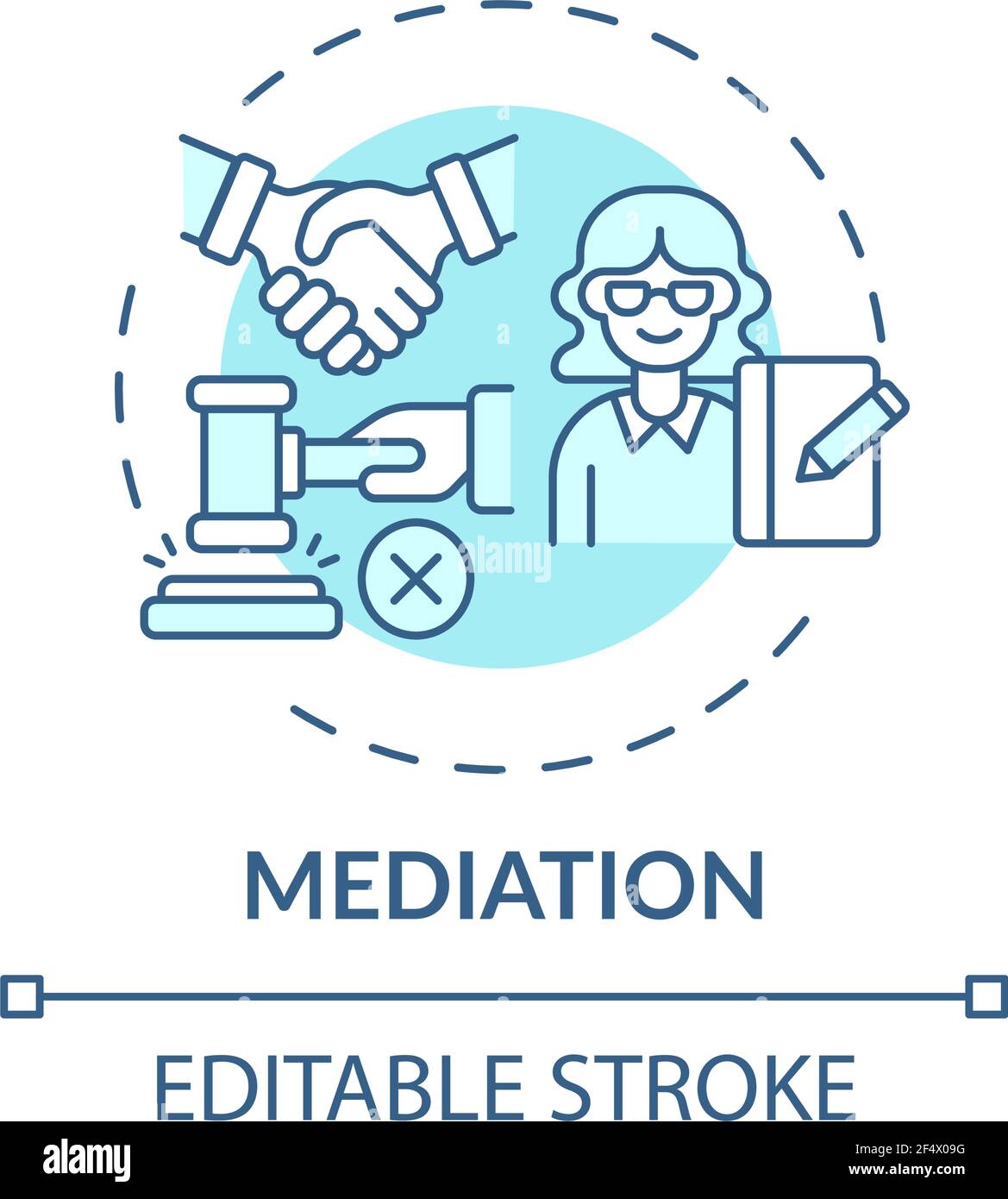 Work mediation Stock Vector Images - Alamy