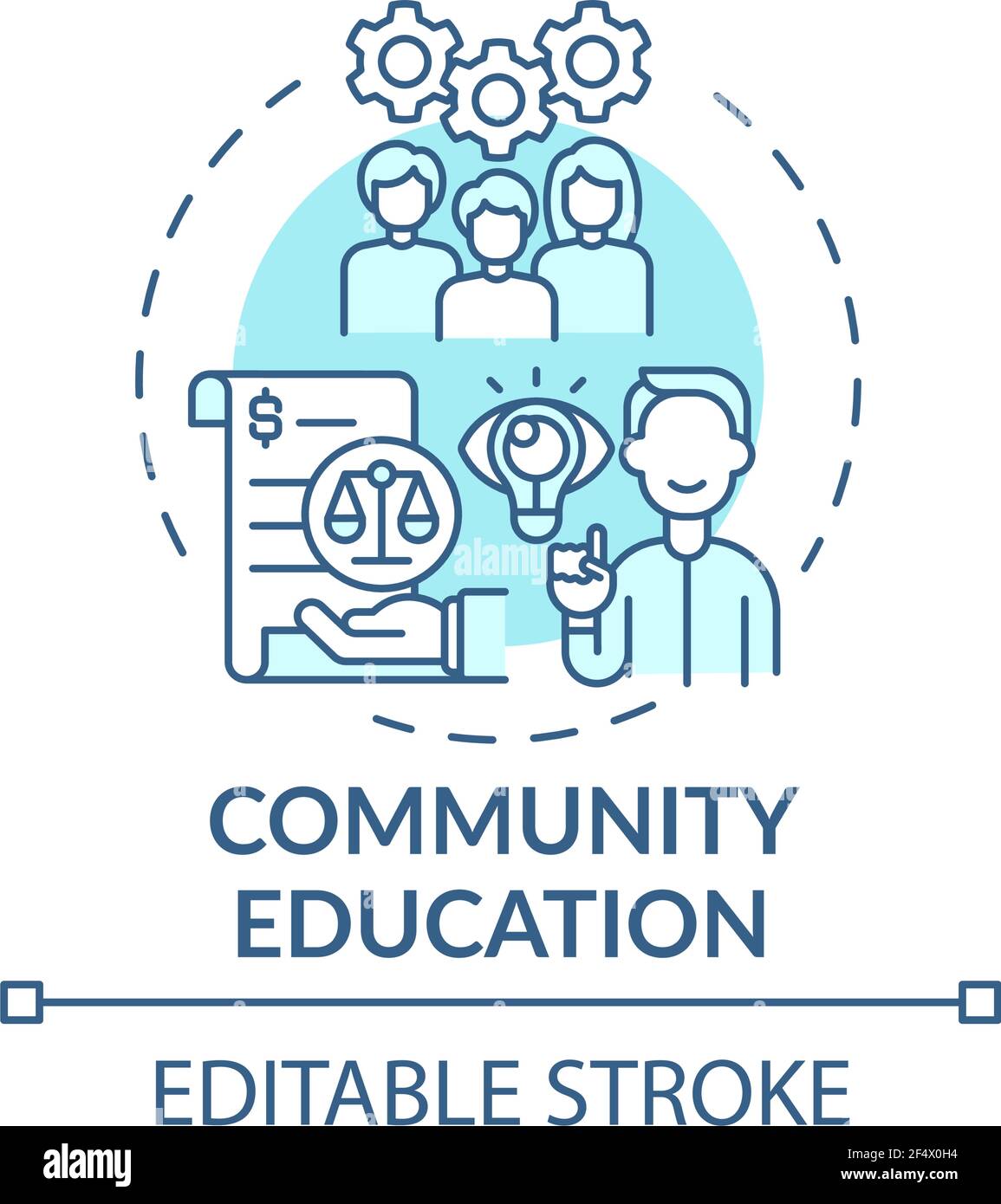 Community illustration education hi-res stock photography and images ...