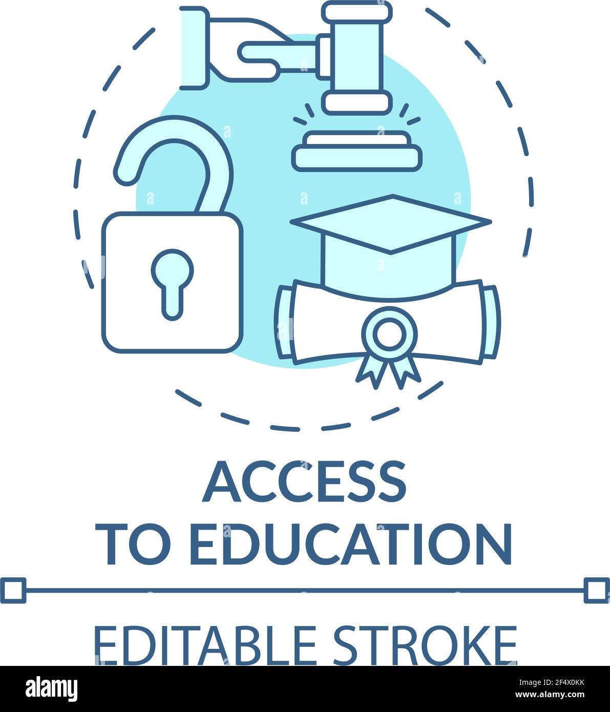 Access to education concept icon Stock Vector Image & Art - Alamy