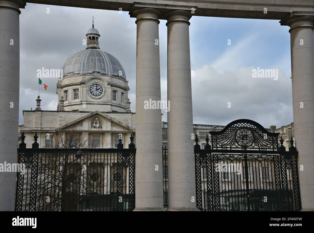 Exterior view of the Department of the Taoiseach, an Edwardian style ...
