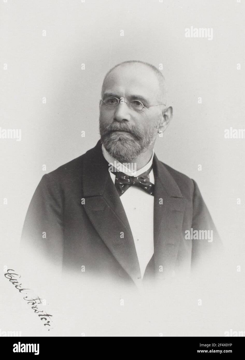 Portrait of Carl Förster (1835-1916; Clarinetist Saxon Hofkapelle ...