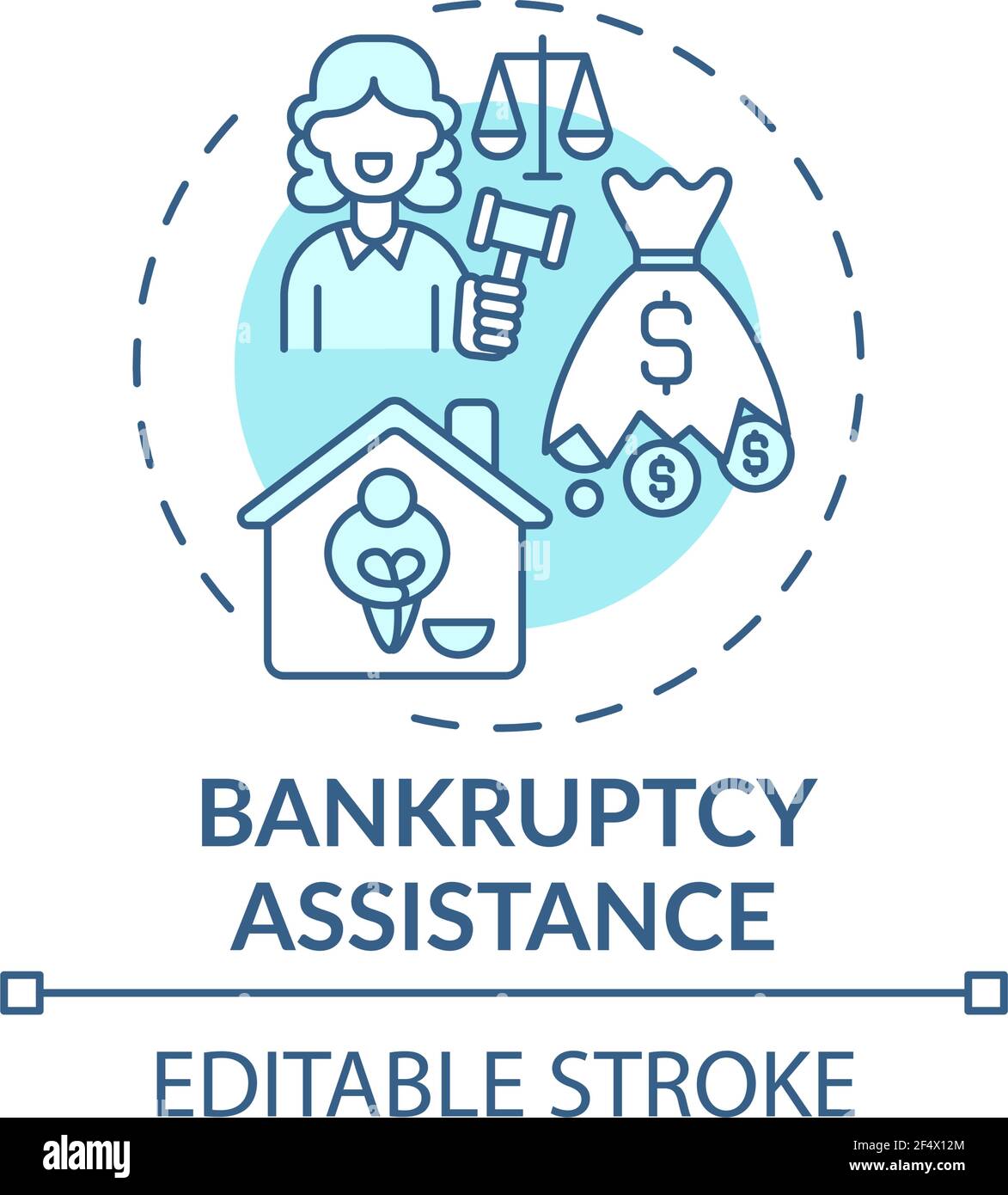 Bankruptcy service Stock Vector Images - Alamy
