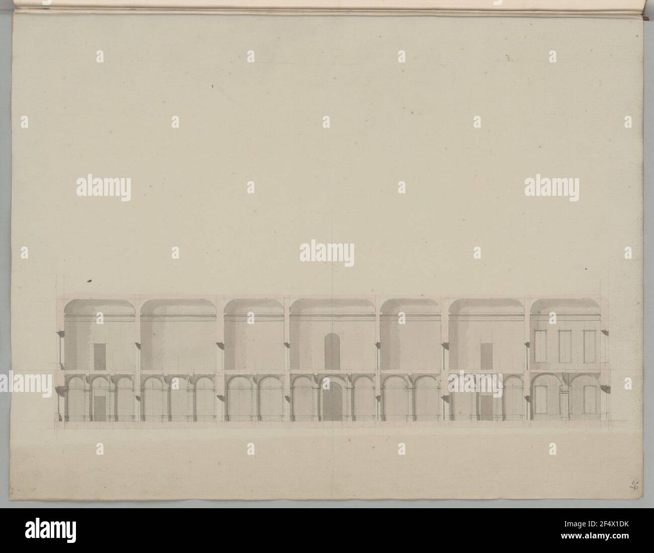 Castle, design, longitudinal section Stock Photo - Alamy