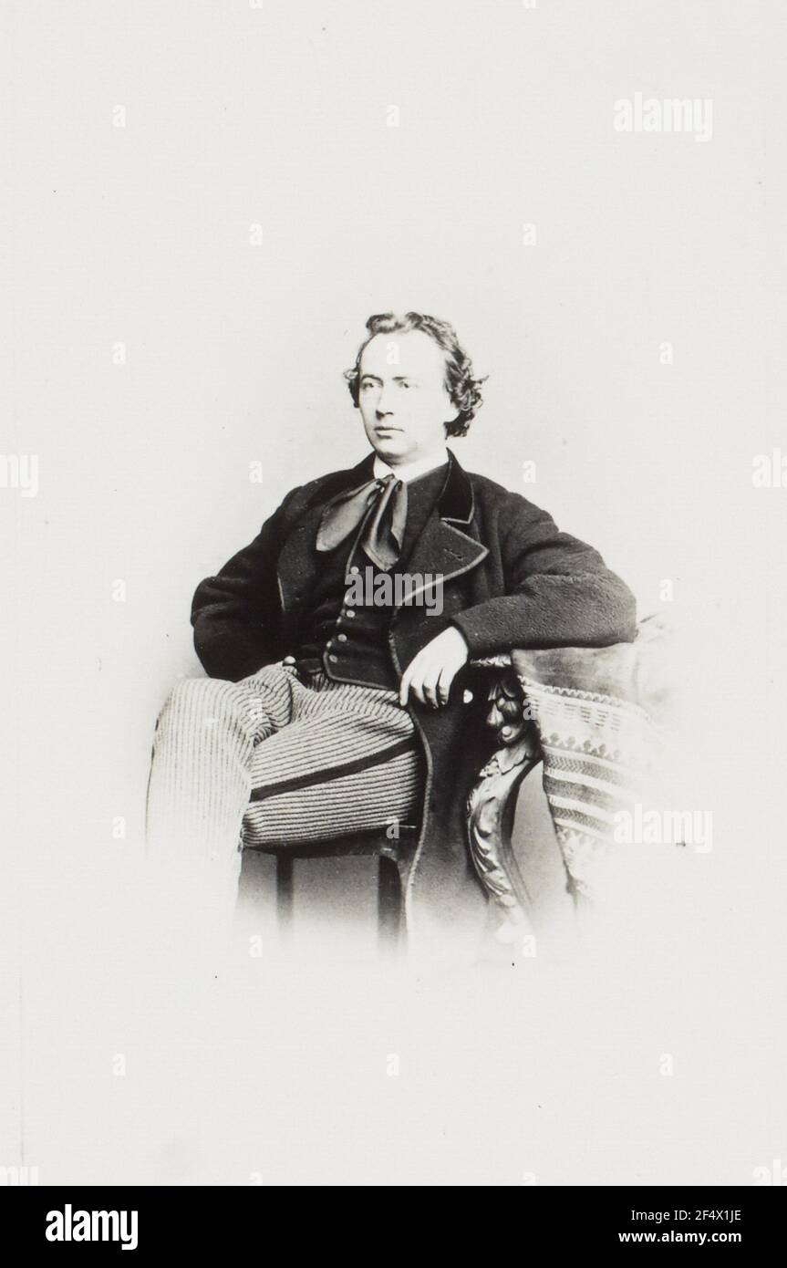 Portrait Karl Jakob Wilhelm Ferdinand Koberstein (1836-1899; actor ...