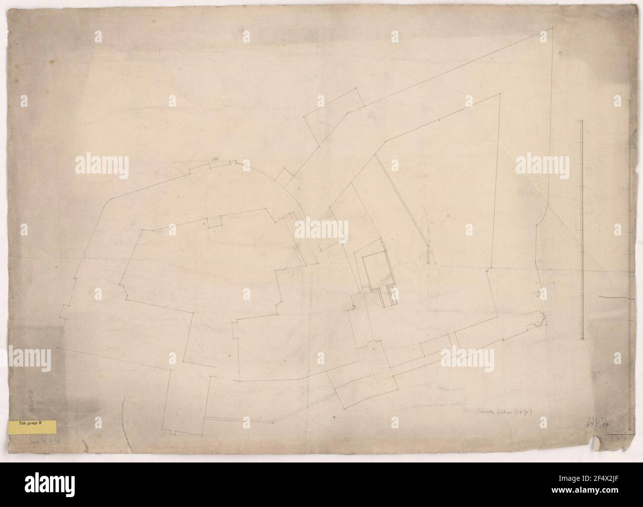 Colditz, castle. Map Stock Photo - Alamy