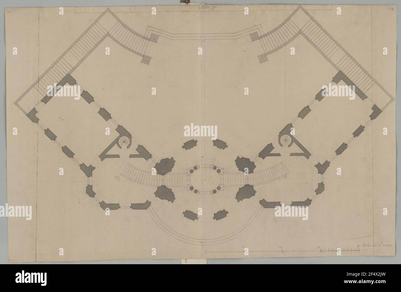 Belvedere, design, floor plan Stock Photo - Alamy