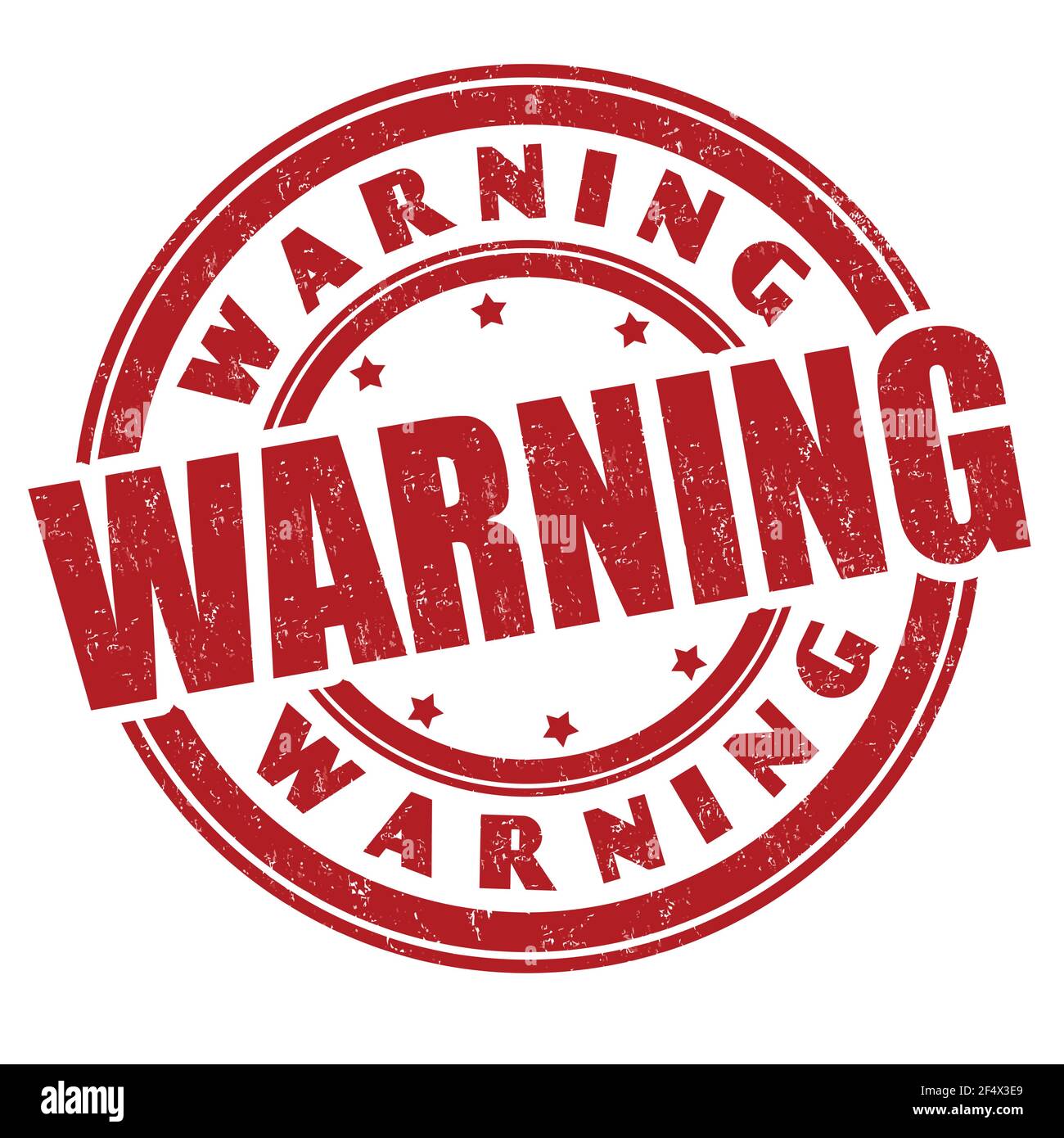 Warning grunge rubber stamp on white background, vector illustration ...