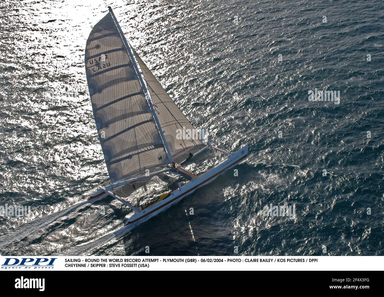 SAILING - ROUND THE WORLD RECORD ATTEMPT - PLYMOUTH (GBR) - 06/02/2004 ...