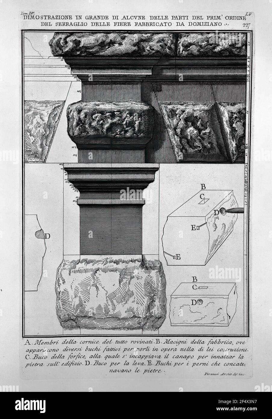 Giovanni Battista Piranesi - Roman Antiquities 4 Plate LV Vist Some ...