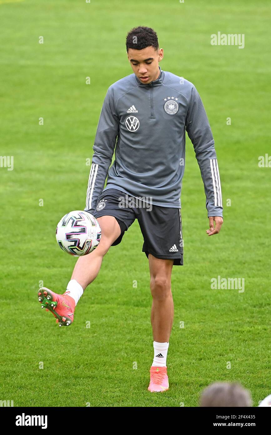 Jamal Musiala (Germany). GES / Fussball / DFB-Training Duesseldorf, Die ...