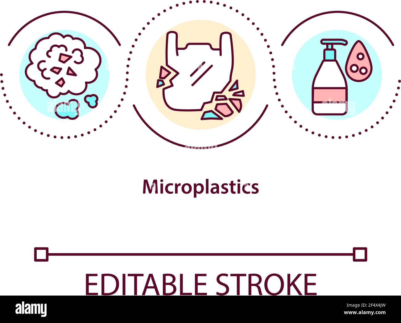 Microplastics icon hi-res stock photography and images - Alamy