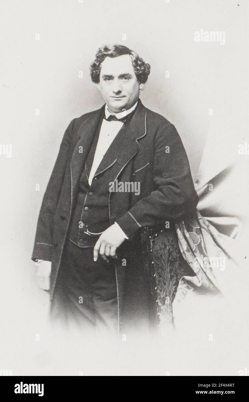 Portrait of Rudolf Heese (1810-1870; Actor). Albumin tray on cardboard ...