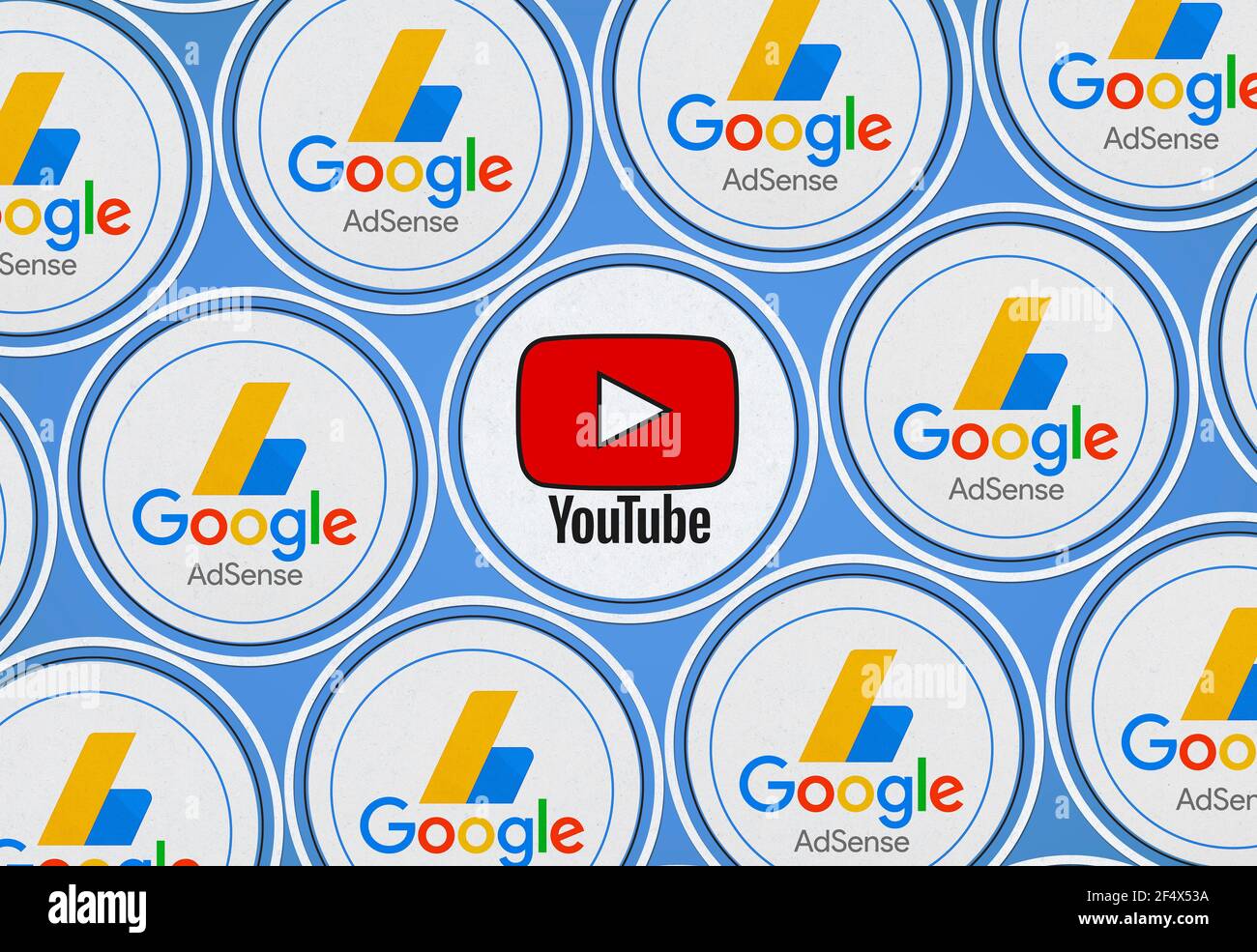 Youtube, Adsense Icon, 3d Render Photo Stock Photo - Alamy