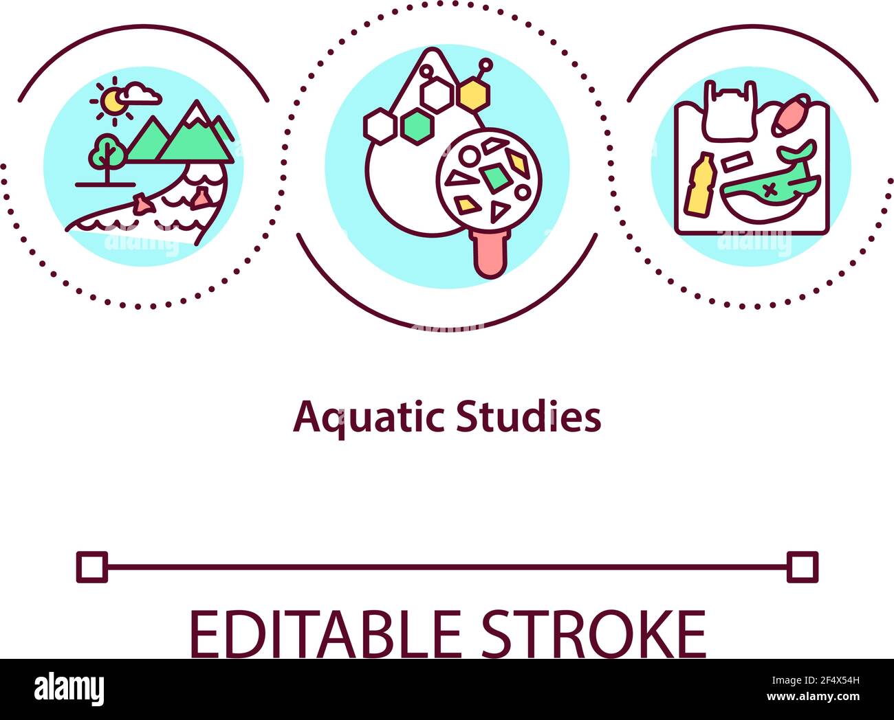 Aquatic studies concept icon Stock Vector Image & Art - Alamy