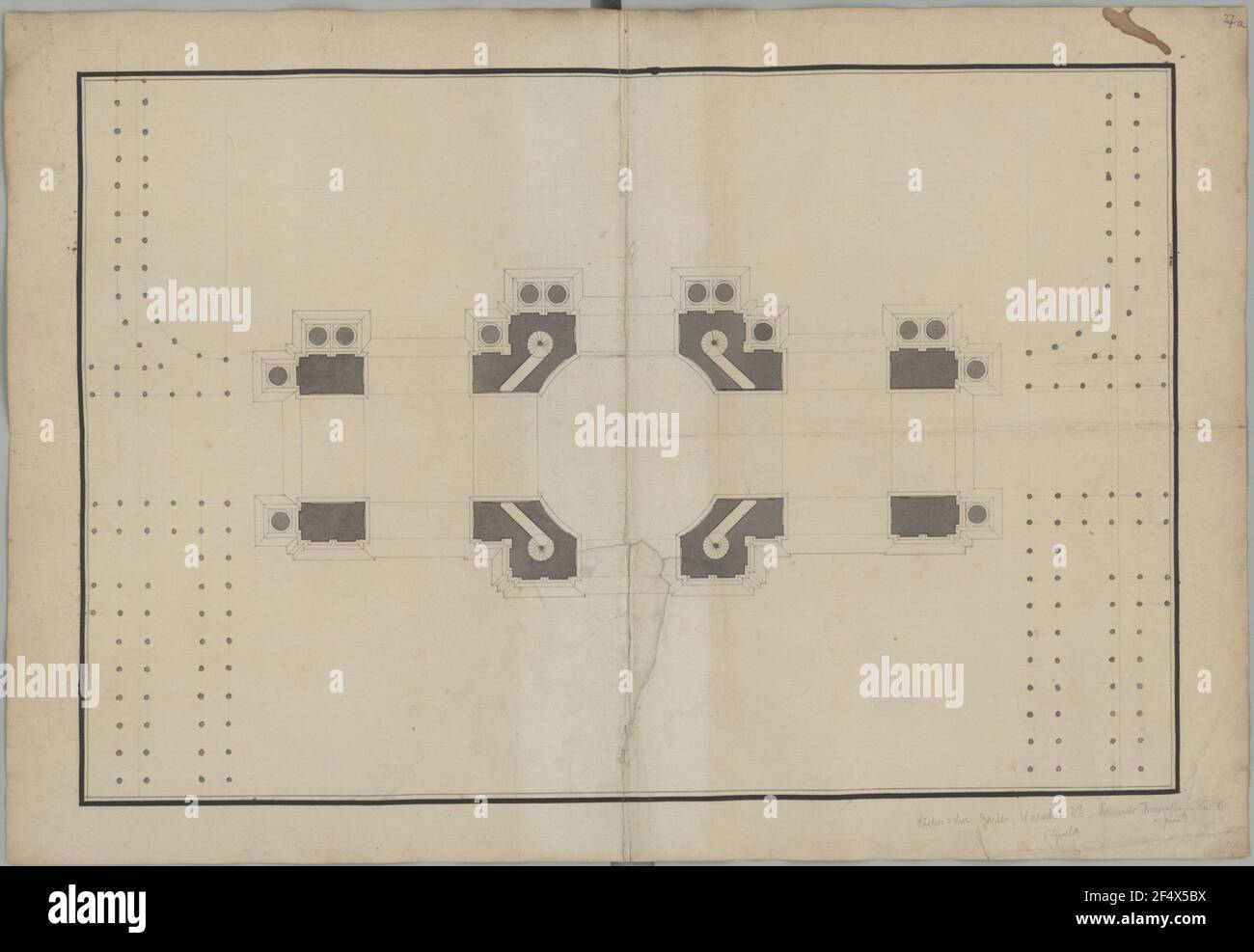 Triumph bow, floor plan Stock Photo - Alamy