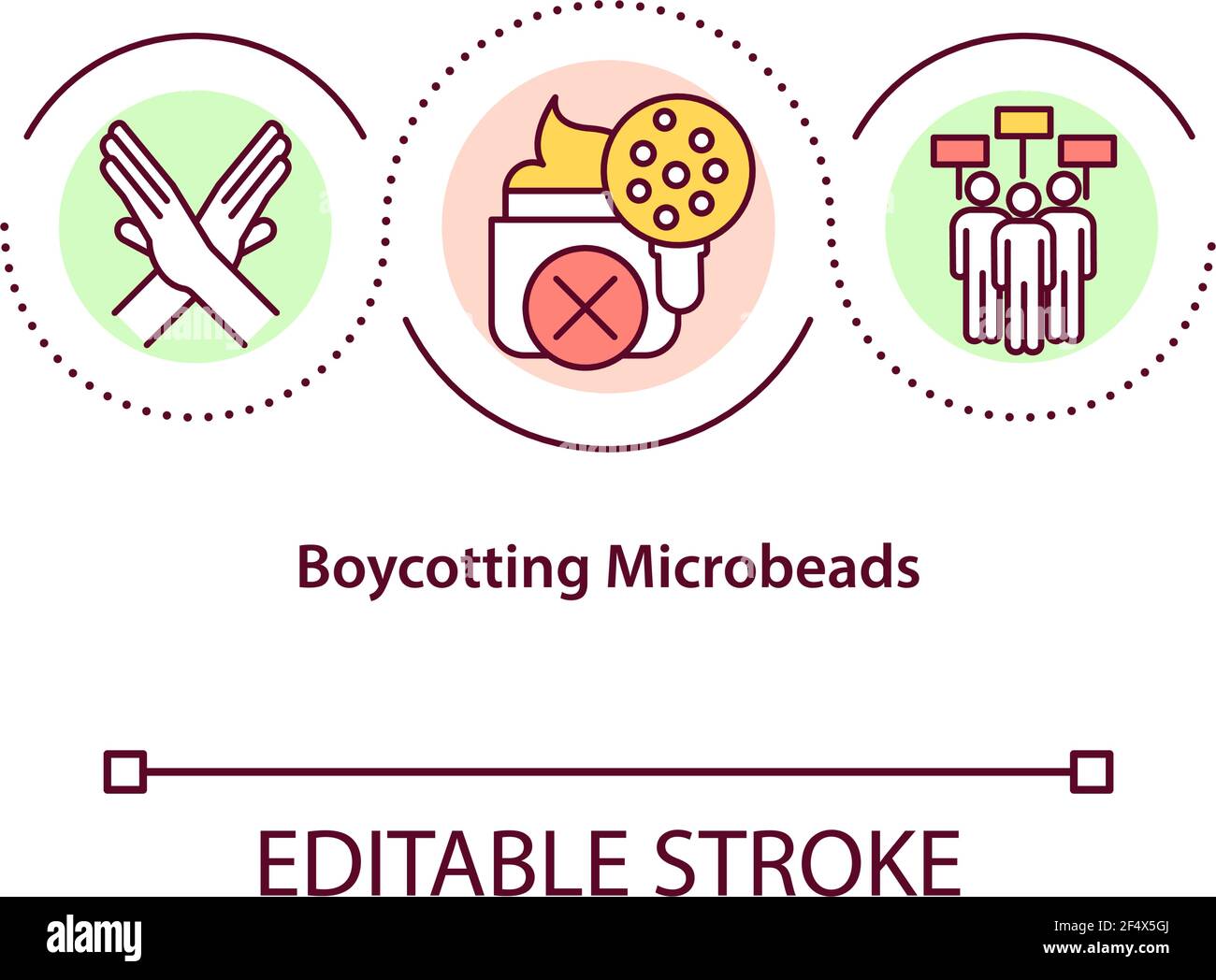 Boycotting microbeads concept icon Stock Vector Image & Art - Alamy