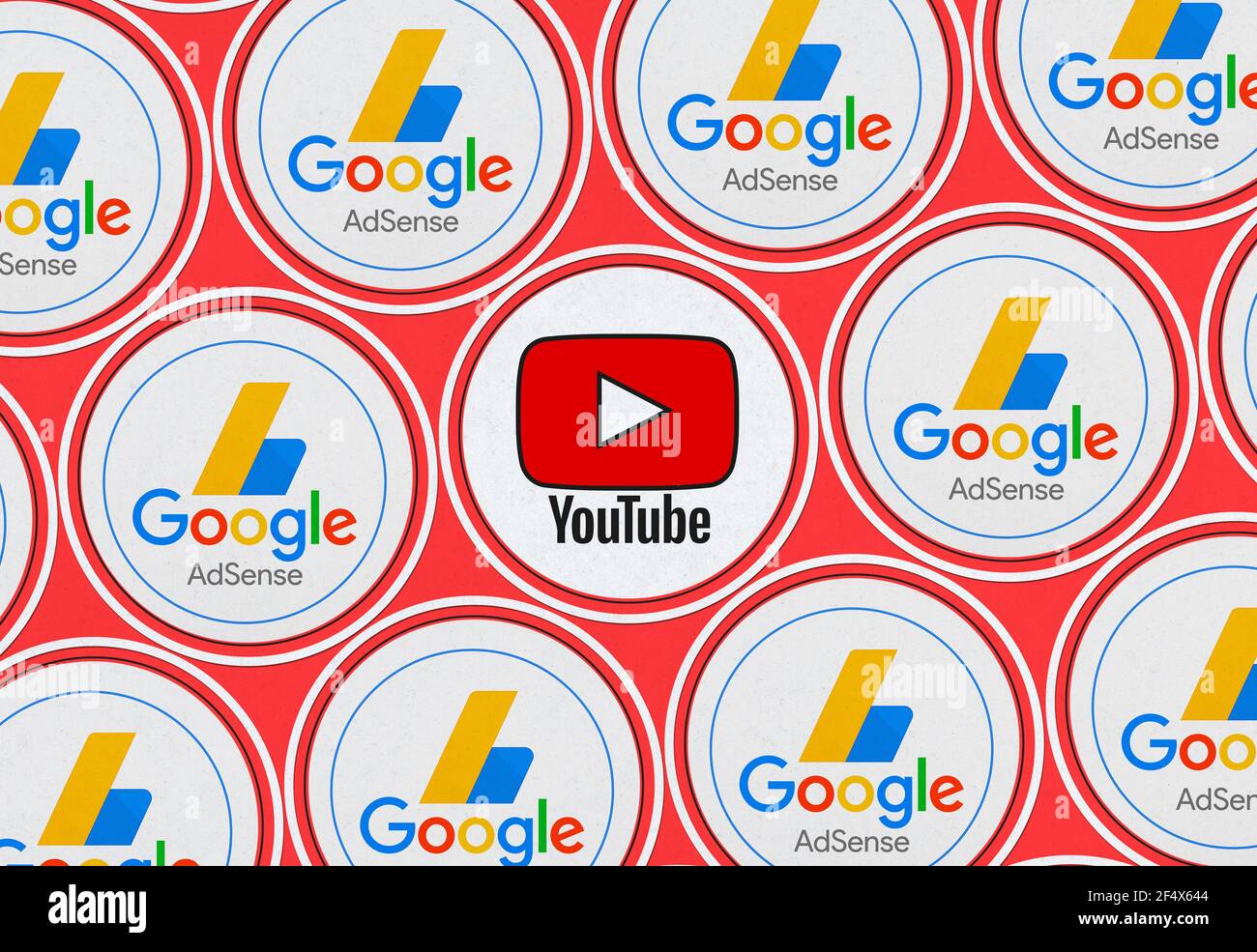Youtube, Adsense Icon, 3d Render Photo Stock Photo - Alamy
