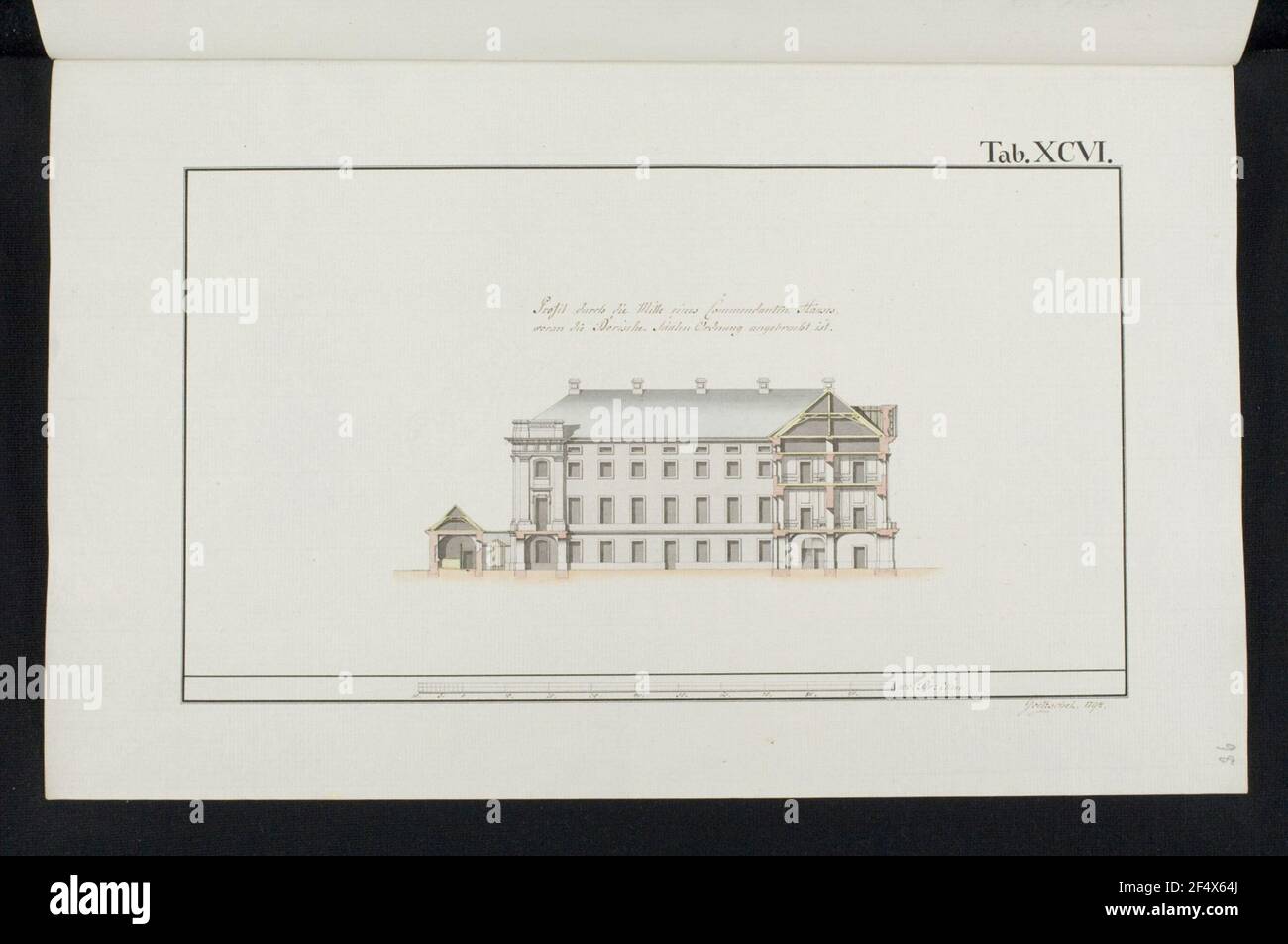 Commander house, ideal design, cross section Stock Photo - Alamy