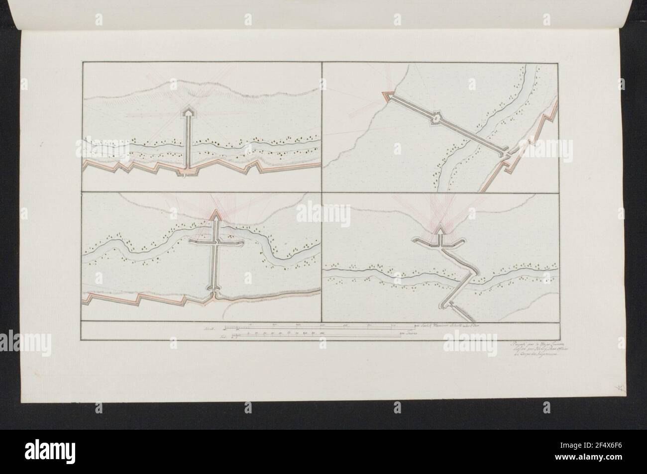 Fortress, ideal presentation, shot lines Stock Photo - Alamy