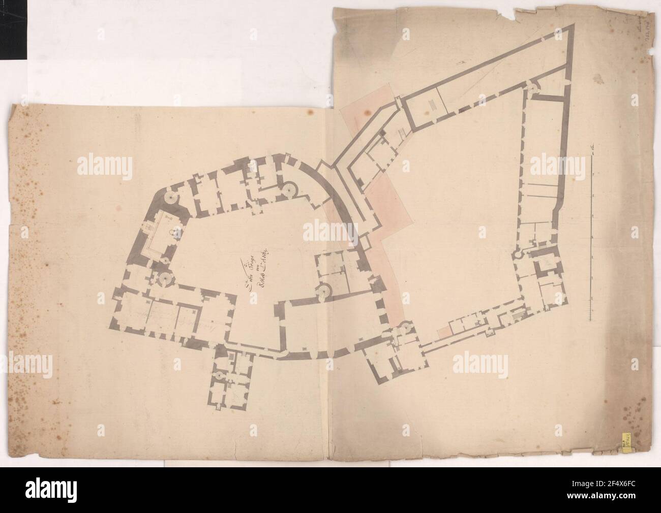 Colditz, castle. Floor plan 1st floor Stock Photo - Alamy