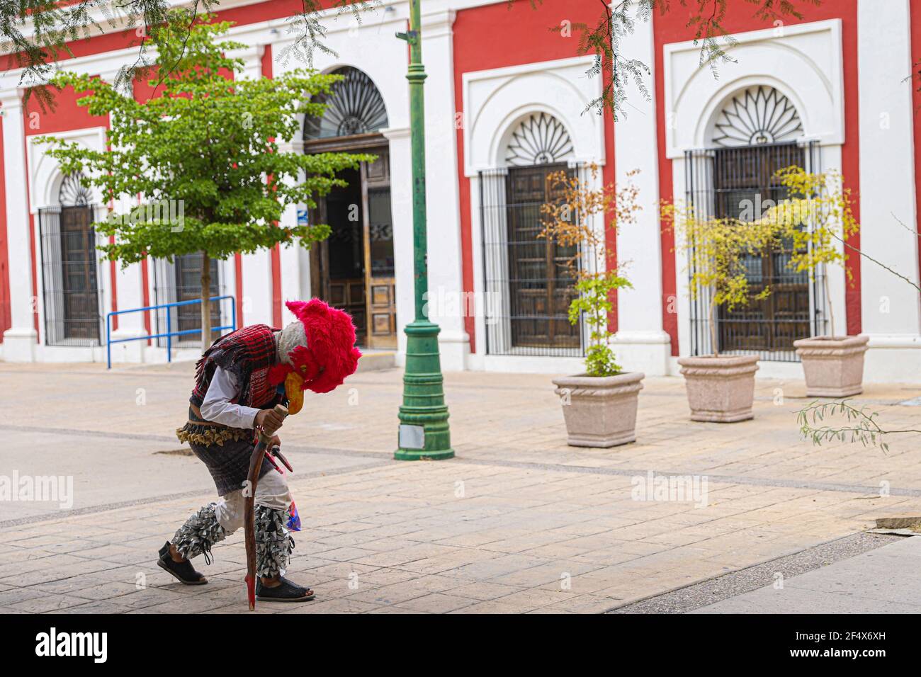 Easter Yaqui Pharisees from the Yaqui tribe walk the streets of Plaza ...
