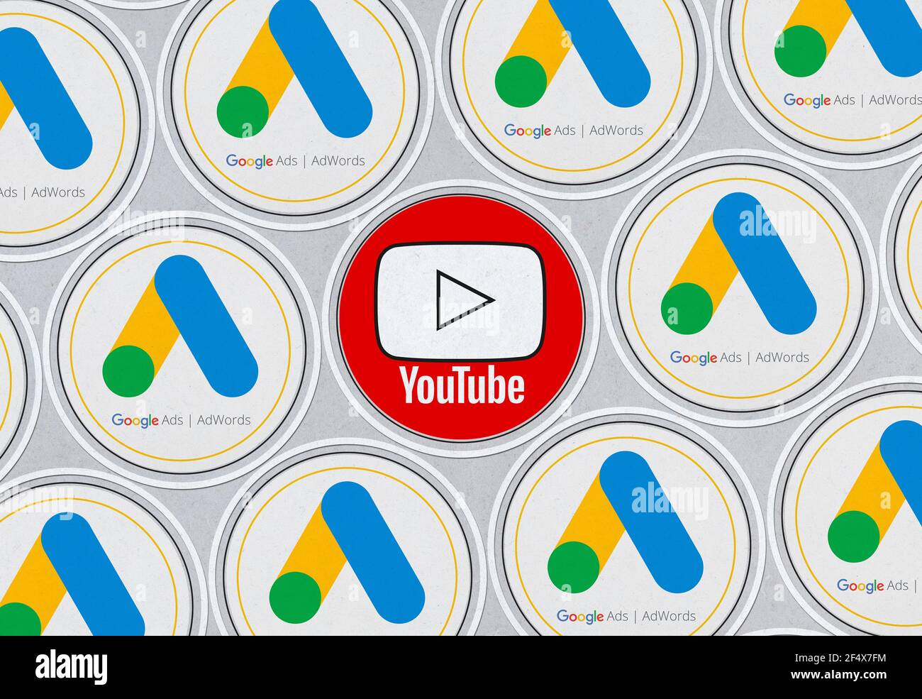 Youtube, Adwords Icon, 3d Render Photo Stock Photo - Alamy