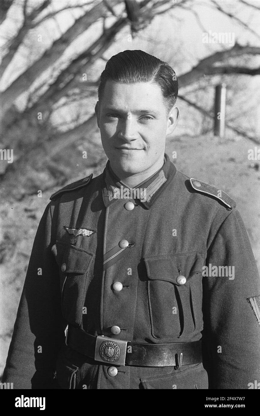 Second World War. Netherlands under German crew. Portrait of a ...