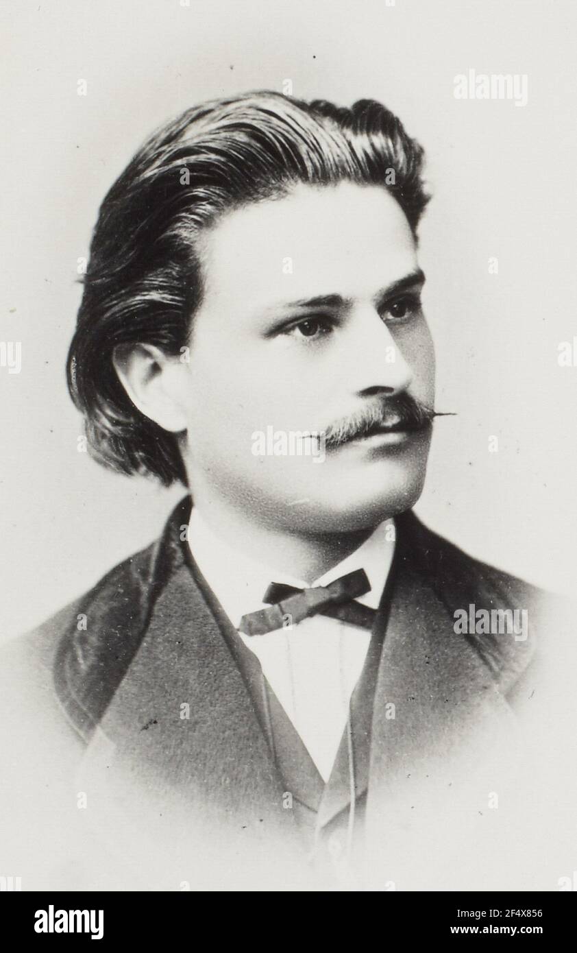 Portrait of Joseph Shield (1841-1905, singer). Albumin tray on ...