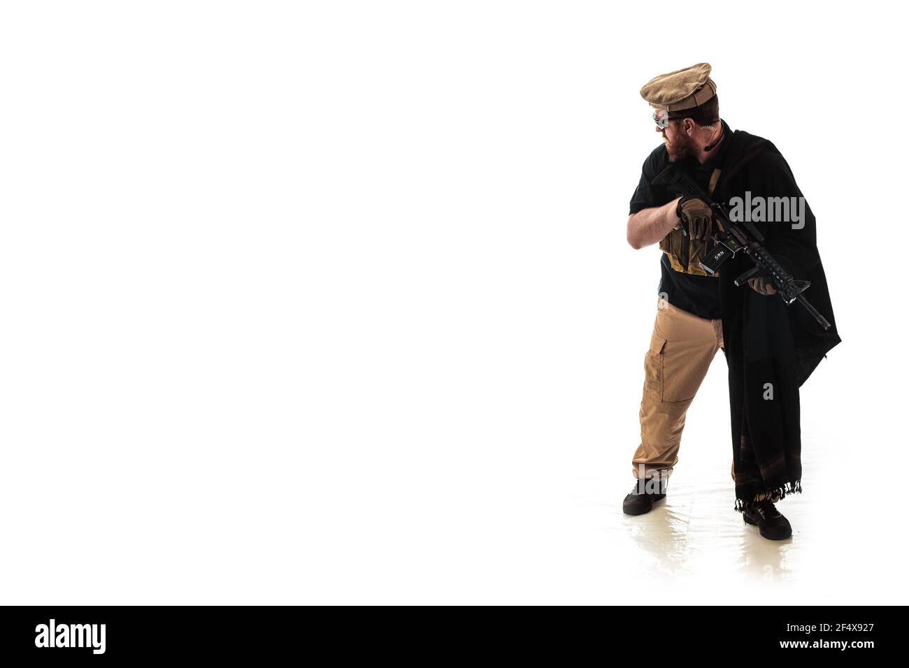 man in military outfit CIA agent, which is similar to the clothing of a ...