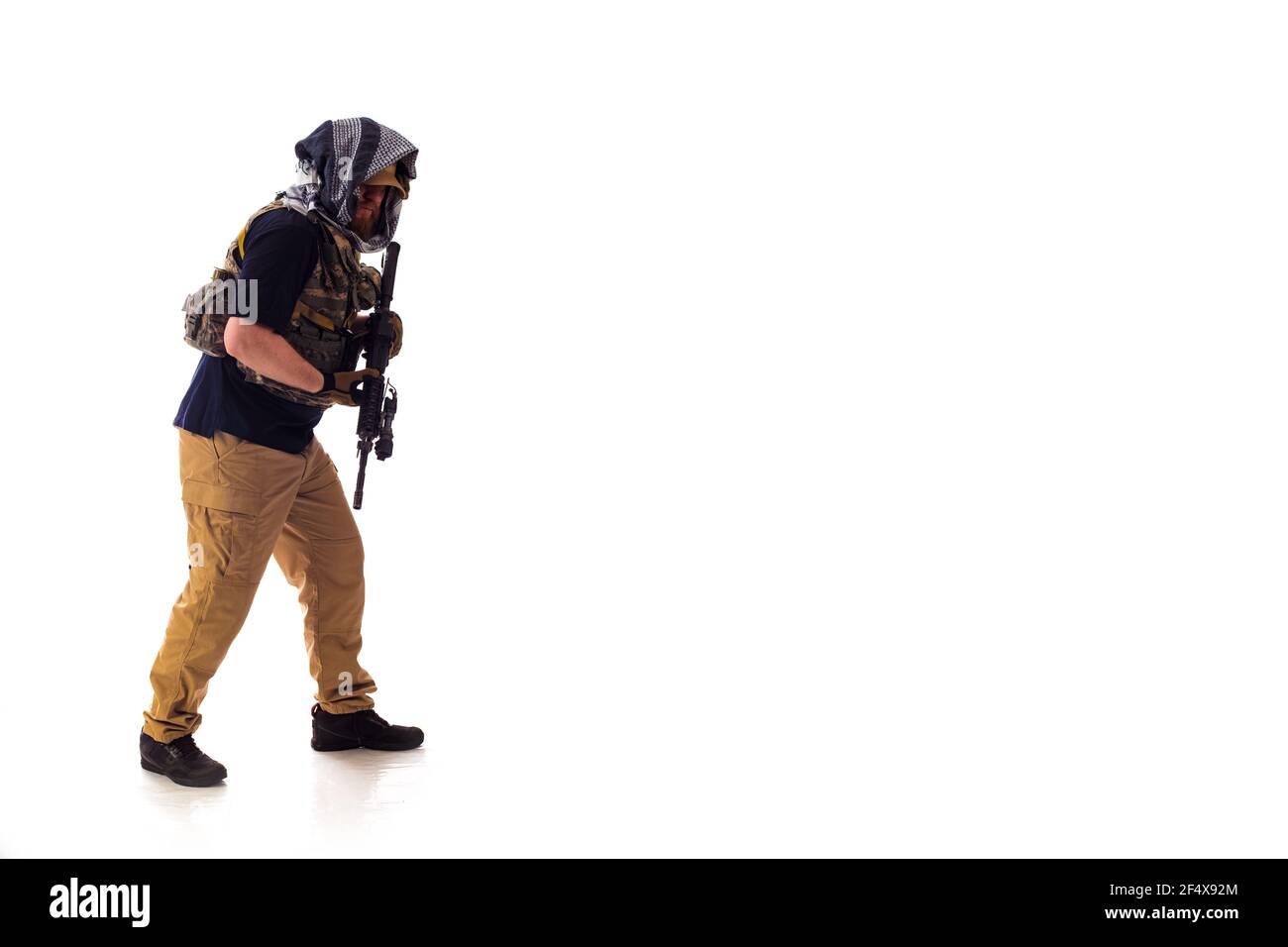 man in military outfit of the CIA, which is similar to the clothing of ...