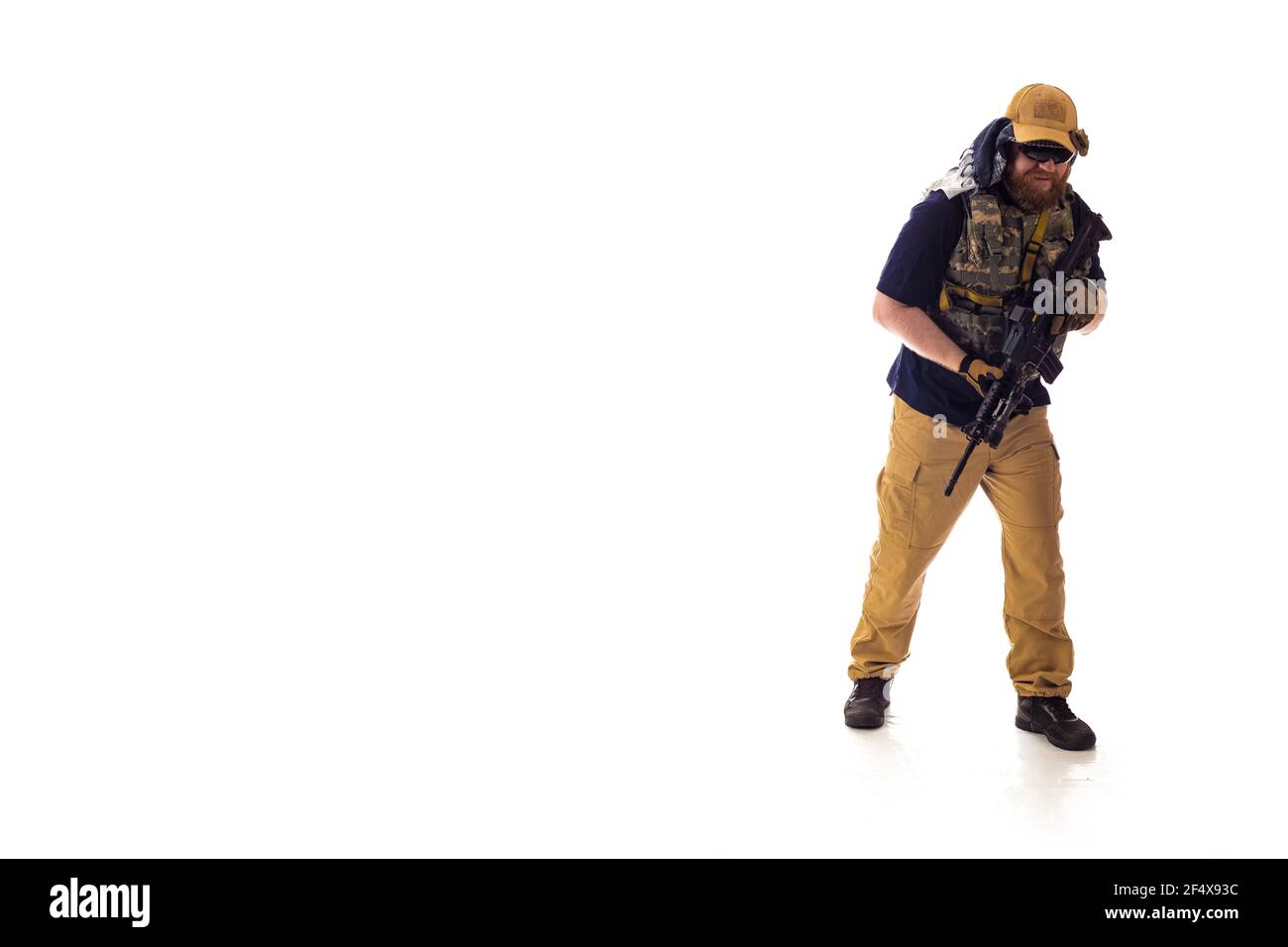 man in military outfit of the CIA, which is similar to the clothing of ...