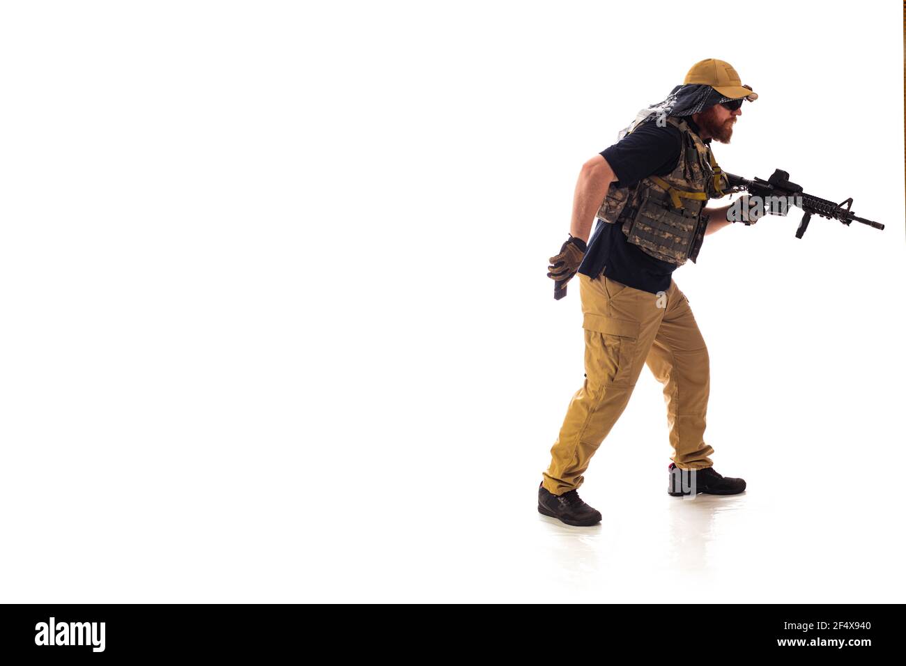 man in military outfit of the CIA, which is similar to the clothing of ...