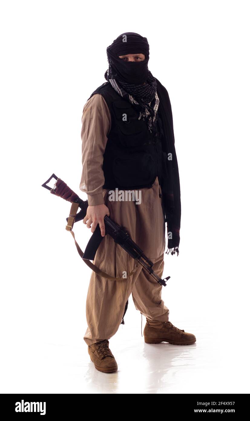 Mountain man on rifle Cut Out Stock Images & Pictures - Alamy