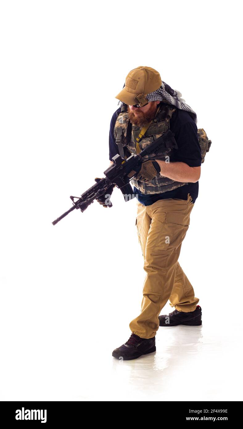 man in military outfit of the CIA, which is similar to the clothing of ...