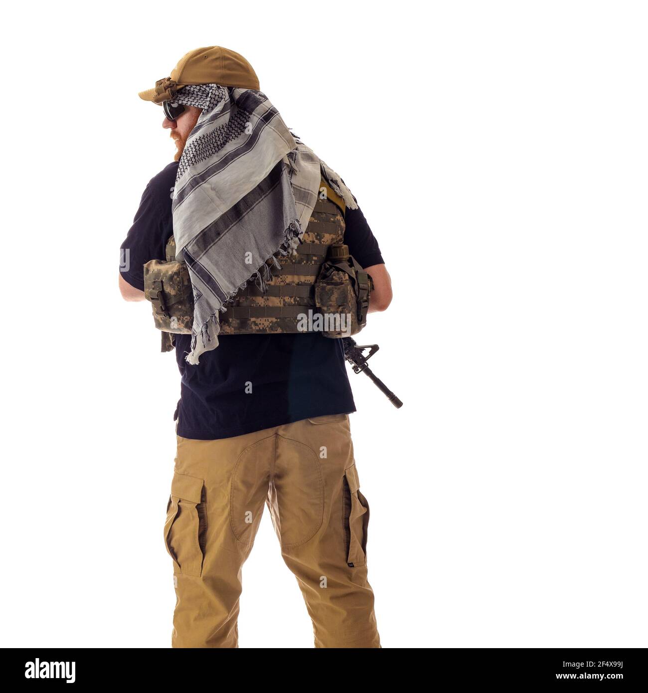 man in military outfit of the CIA, which is similar to the clothing of ...